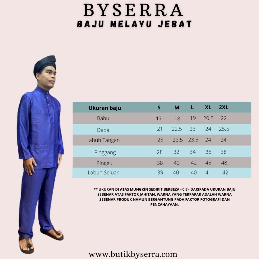 BAJU MELAYU JEBAT – Butik Byserra