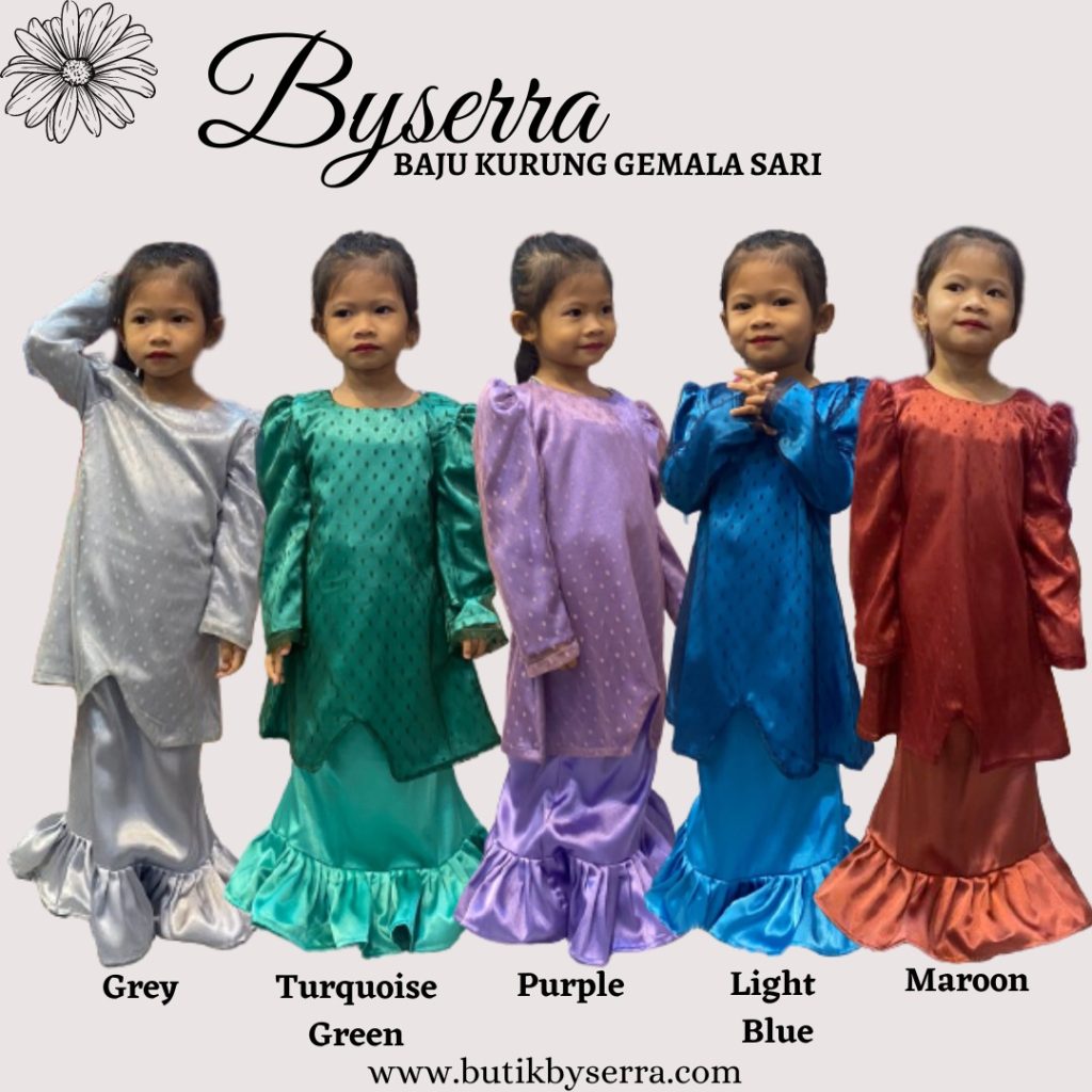 BAJU KURUNG KANAK-KANAK Gemala Sari - Butik Byserra