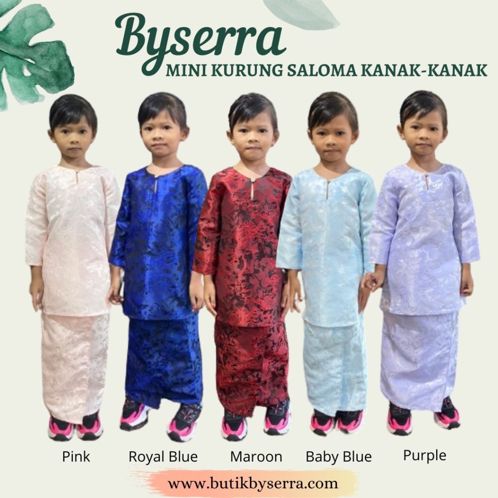 MINI KURUNG KANAK-KANAK Saloma - Butik Byserra