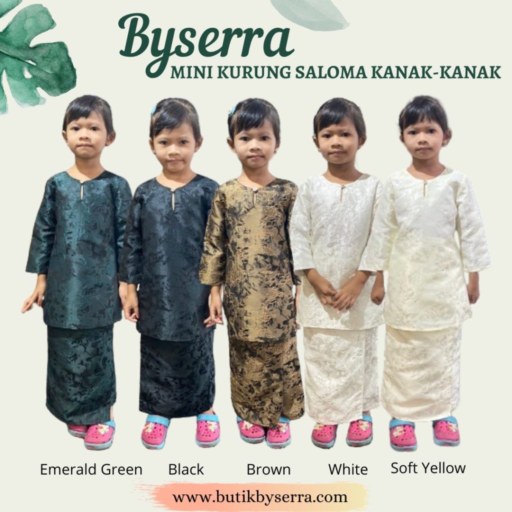 MINI KURUNG KANAK-KANAK Saloma - Butik Byserra